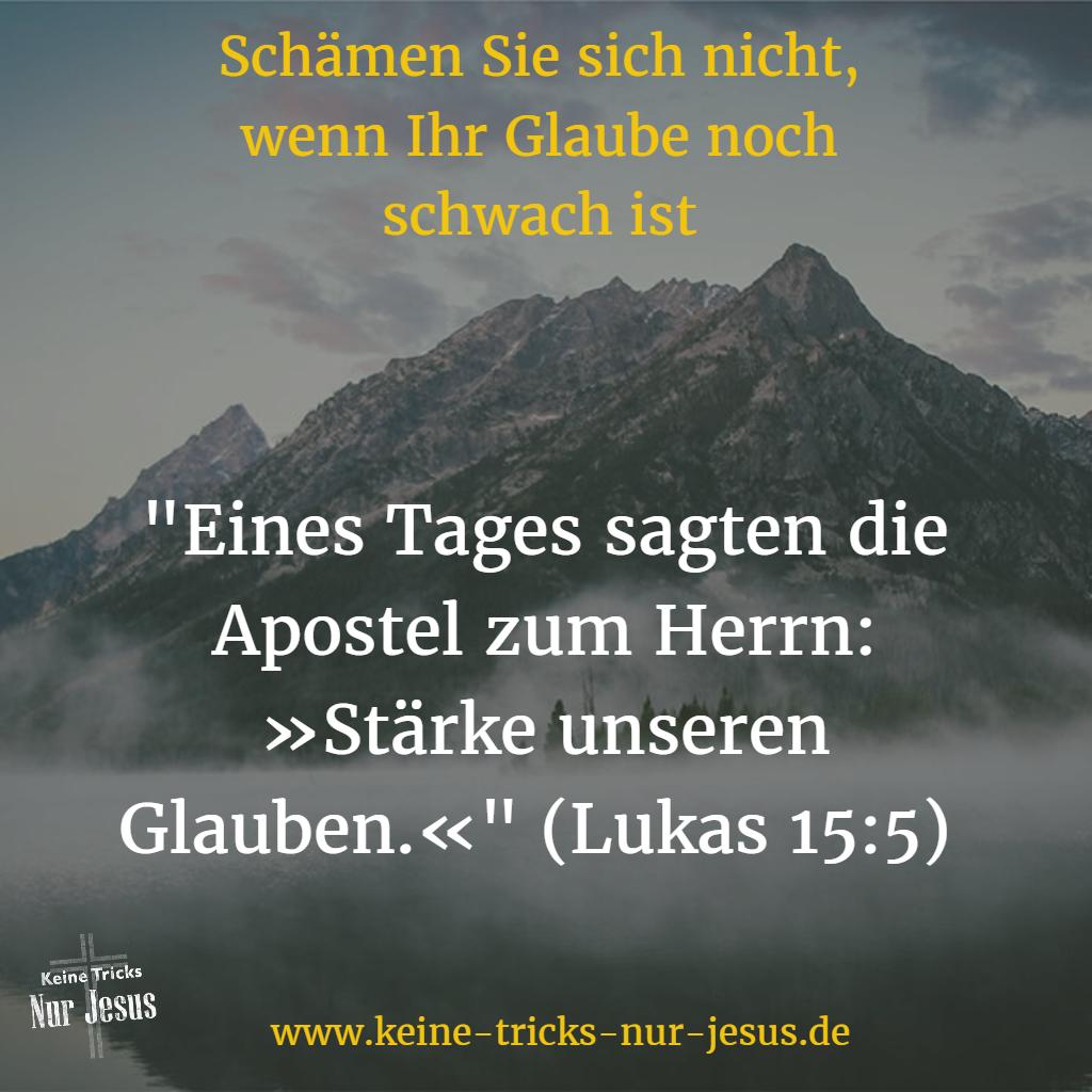 Die Kraft des Glaubens. Wenn wir doch bloß mehr davon hätten
