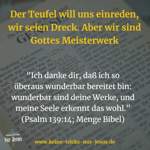 Der Mensch ist kein Fehler, weil Gott keine Fehler macht | Keine Tricks ...